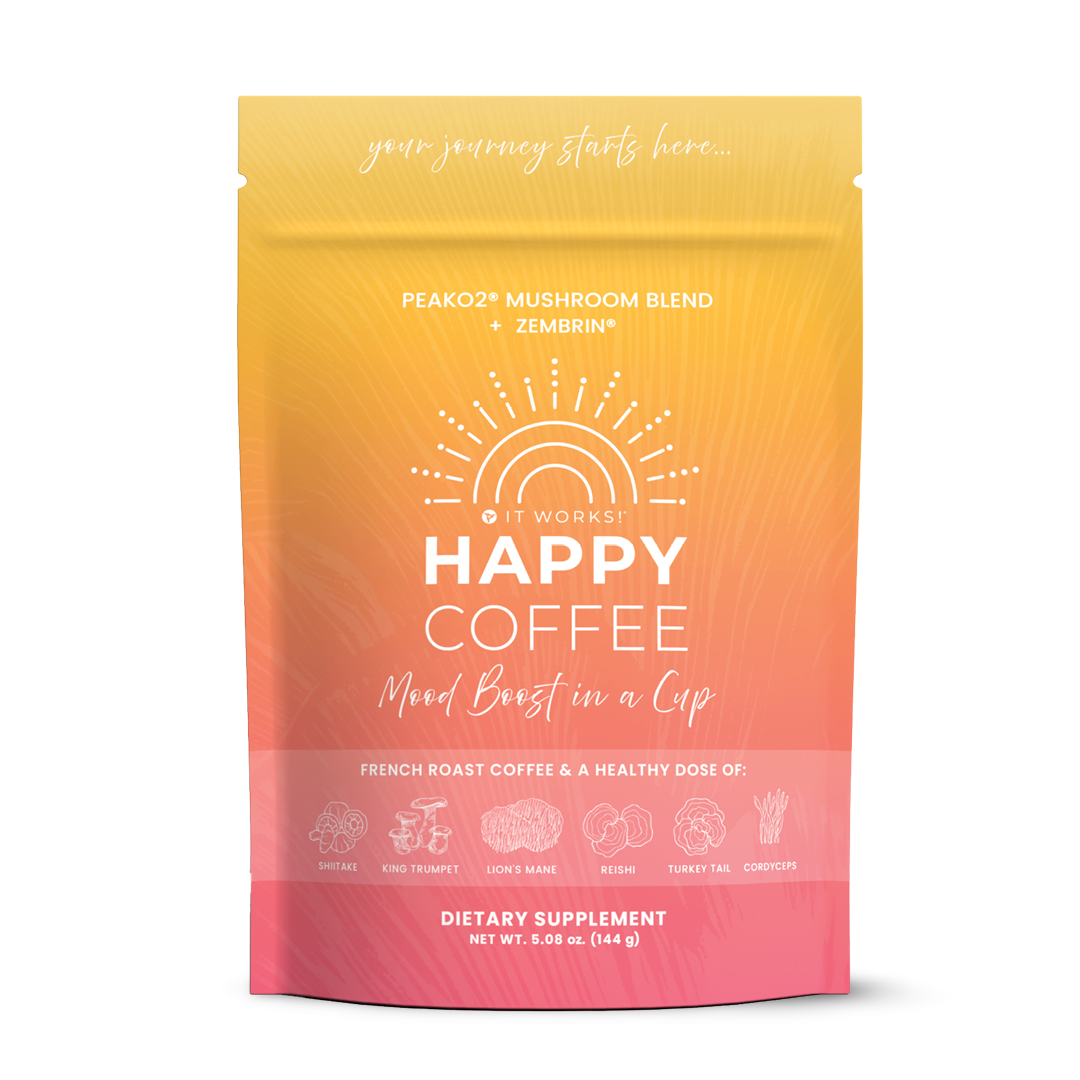 A bag of IT WORKS! Happy Coffee