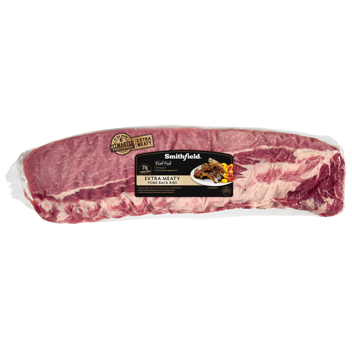 Fresh Pork Extra Meaty Back Ribs | Smithfield