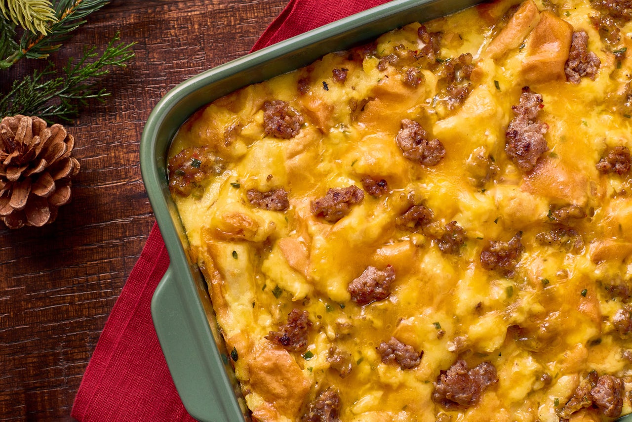 Cheesy Breakfast Bread Pudding | Smithfield