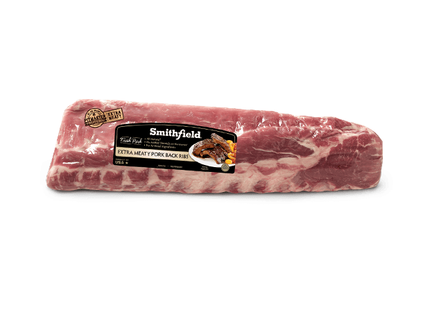 Fresh Pork Extra Meaty Back Ribs | Smithfield