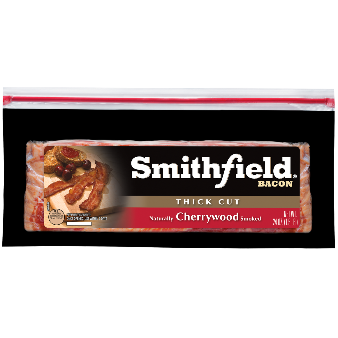 Cherrywood Bacon, Thick Cut Stackpack | Smithfield