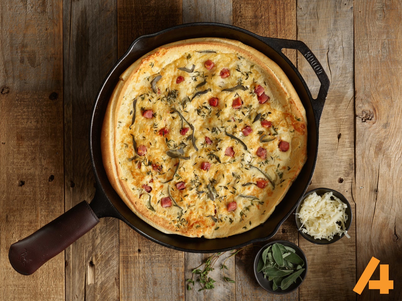 Ham and Cheese Dutch Baby | Smithfield