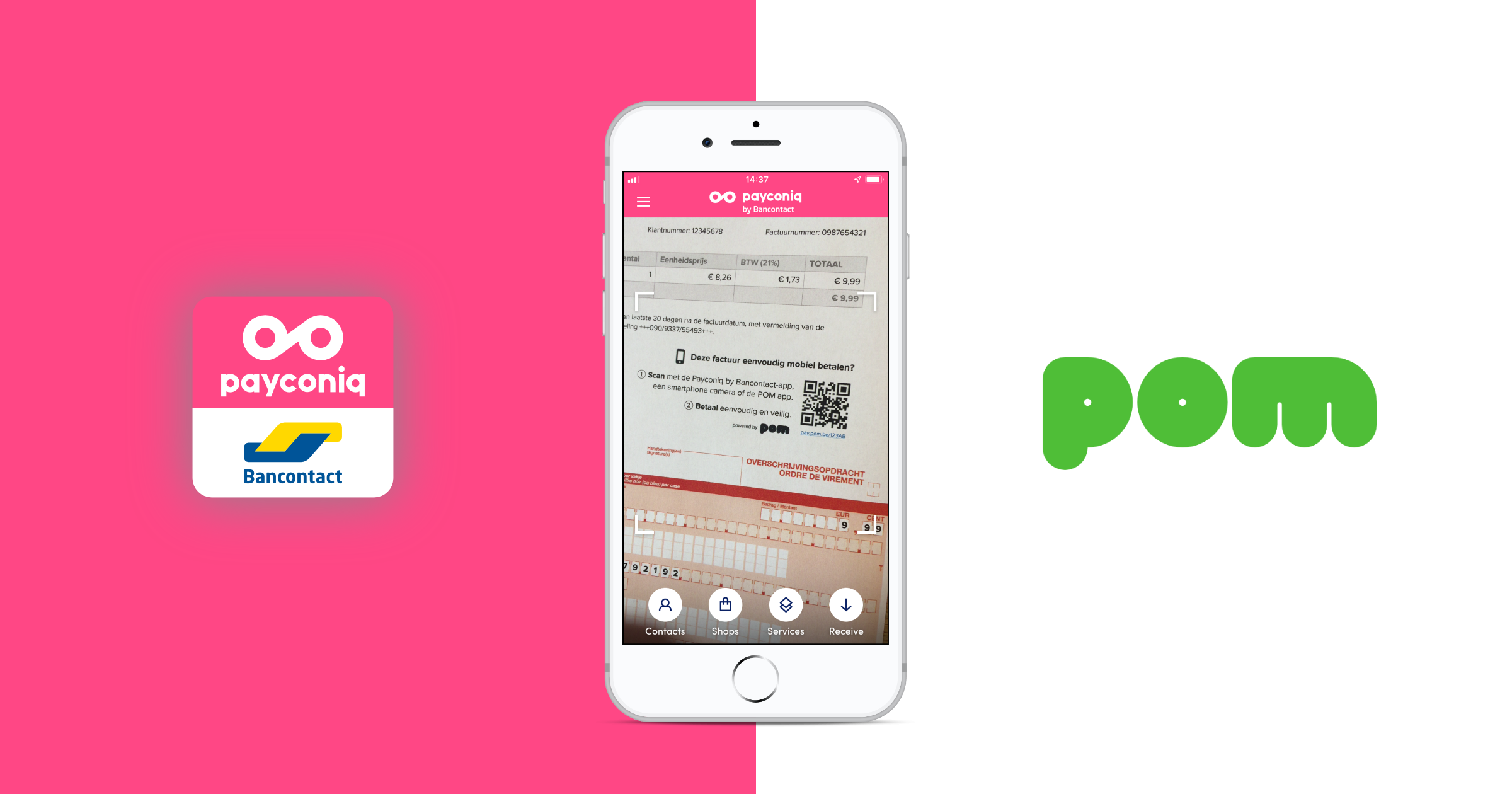 POM QR-code voortaan ook leesbaar met Payconiq by Bancontact | Payconiq ...