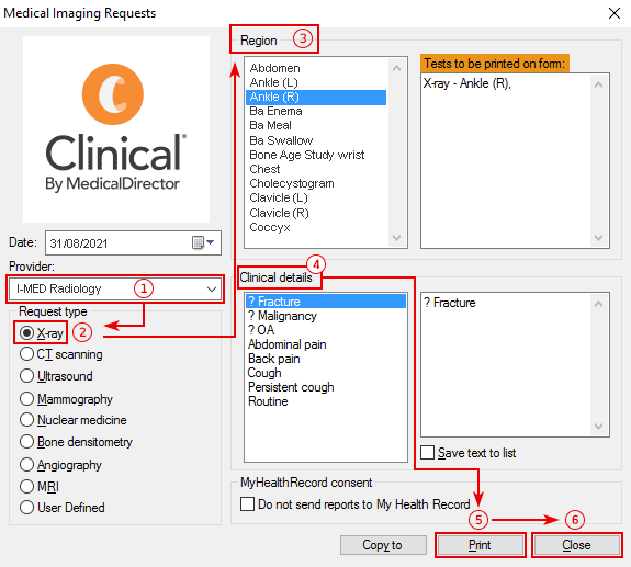 How to send e-referrals with Medical Director | I-MED Radiology Network