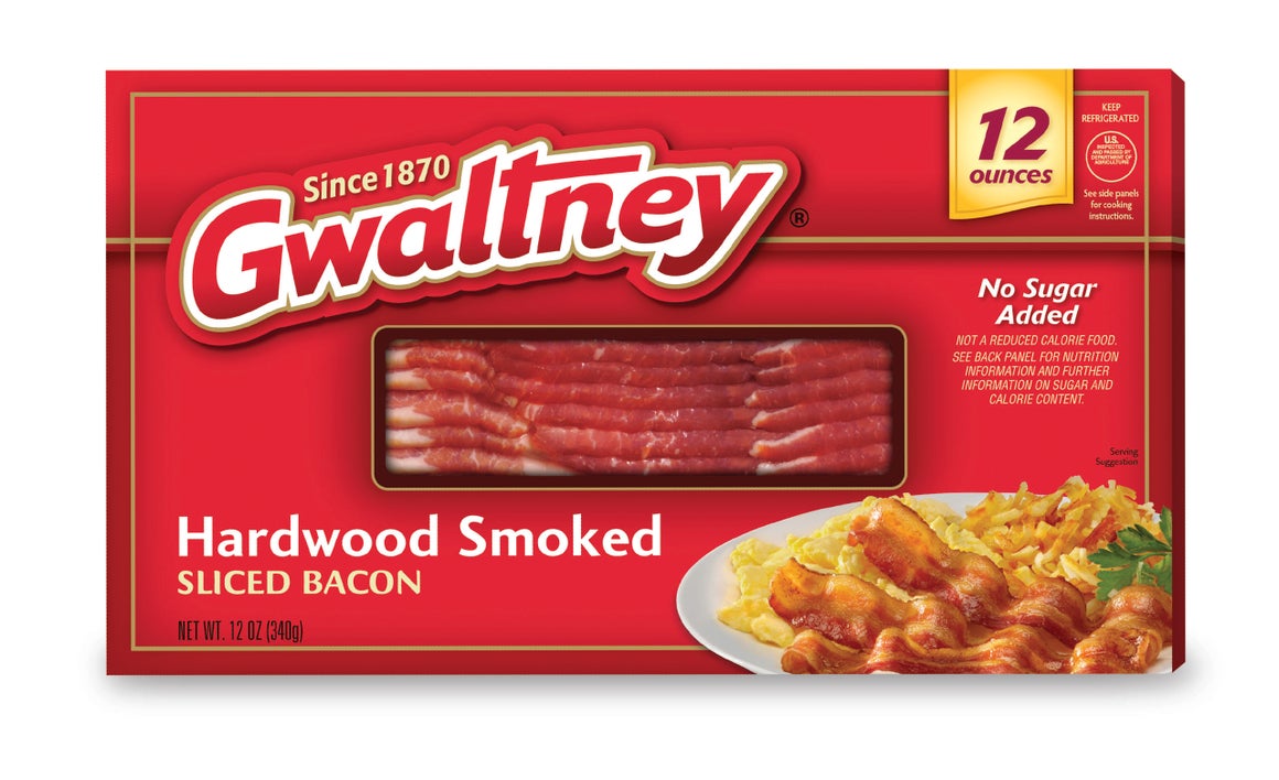 Hardwood Smoked Sliced Bacon 12oz. | Gwaltney Foods