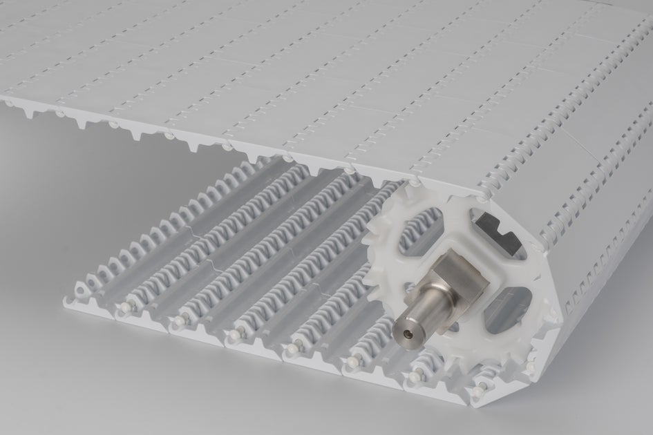 Series 800 Open Hinge Flat Top | Belt Finder | Intralox