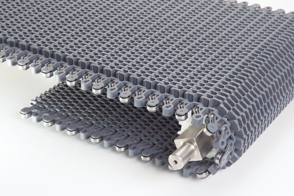 Serie 2400 Flush Grid High Deck con rodamiento de borde | Buscador de bandas | Intralox