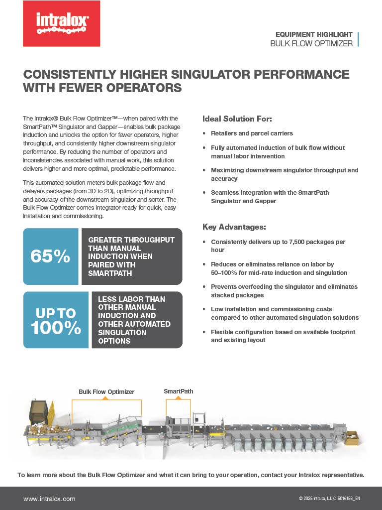 Bulk Flow Optimizer | Intralox