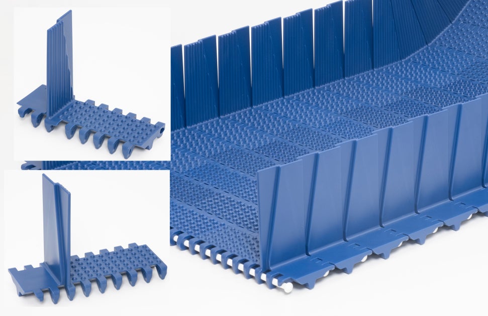 Series 800 Nub Top Molded-In Sideguards | Belt Finder | Intralox