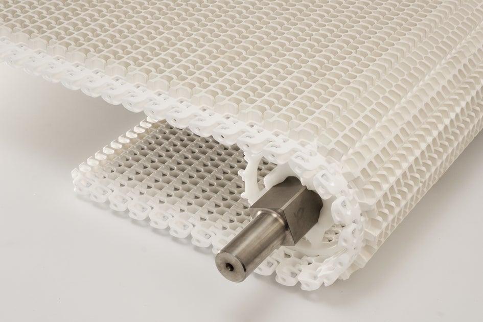 Series 2400 0.4 in High Radius Friction Top with Heavy-Duty Edge | Belt Finder | Intralox