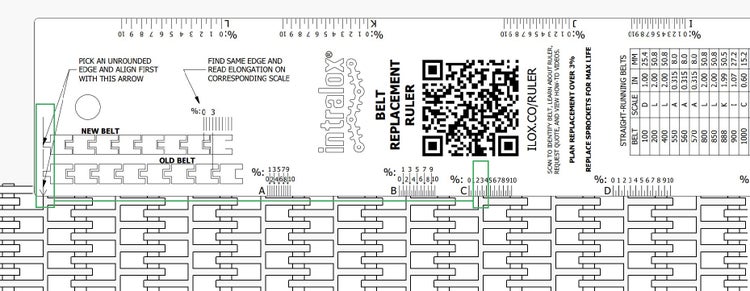 Belt Replacement Ruler—Overview and Resources | Intralox