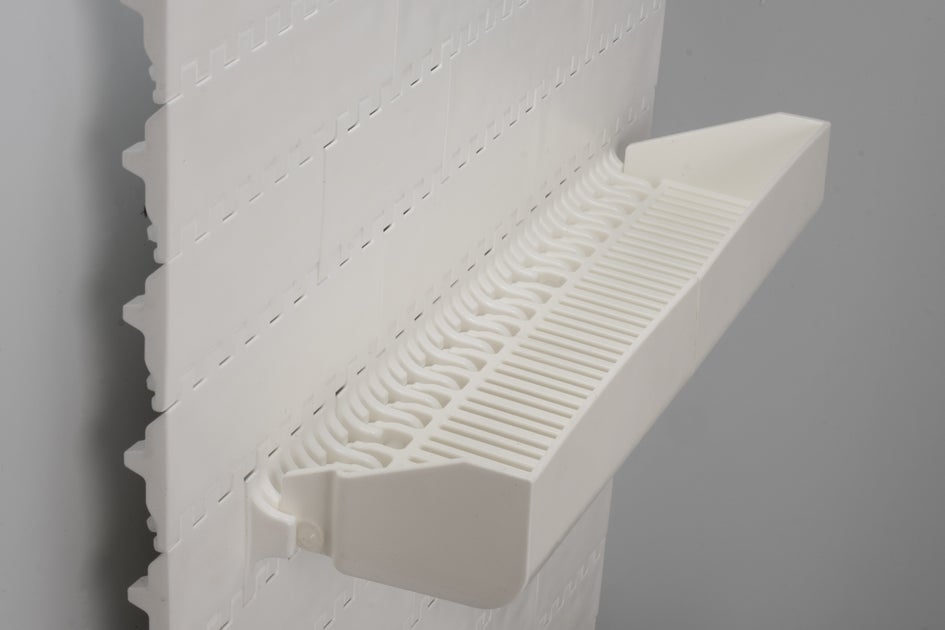 Series 800 3-Piece Perforated Bucket and Scoop Flights | Belt Finder ...