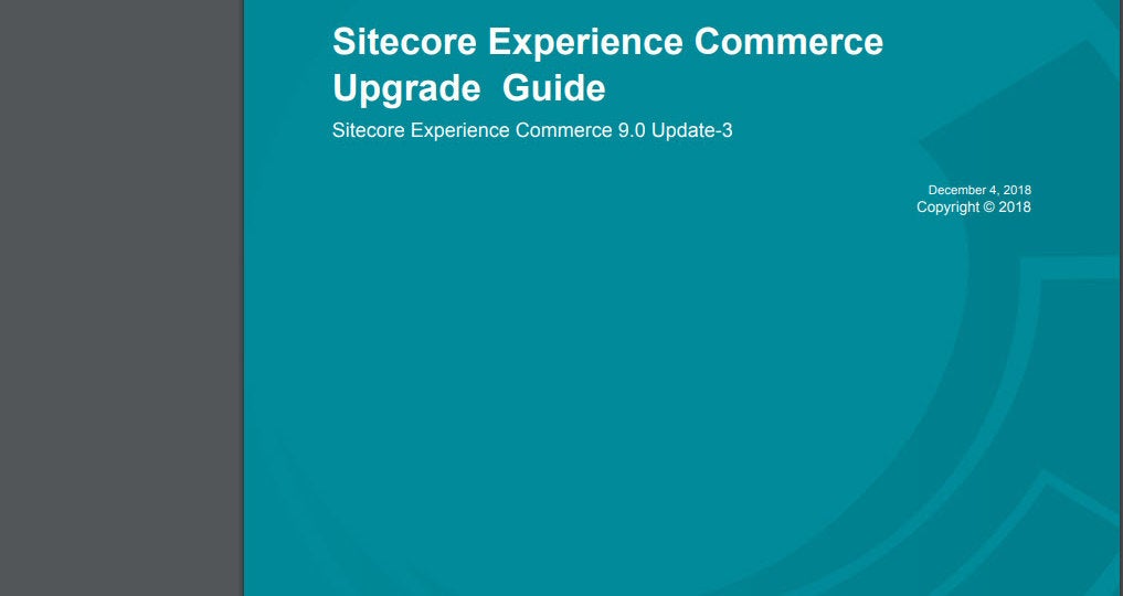 Upgrade Sitecore Experience Commerce 9.0 Update-2 to Update-3 | Konabos