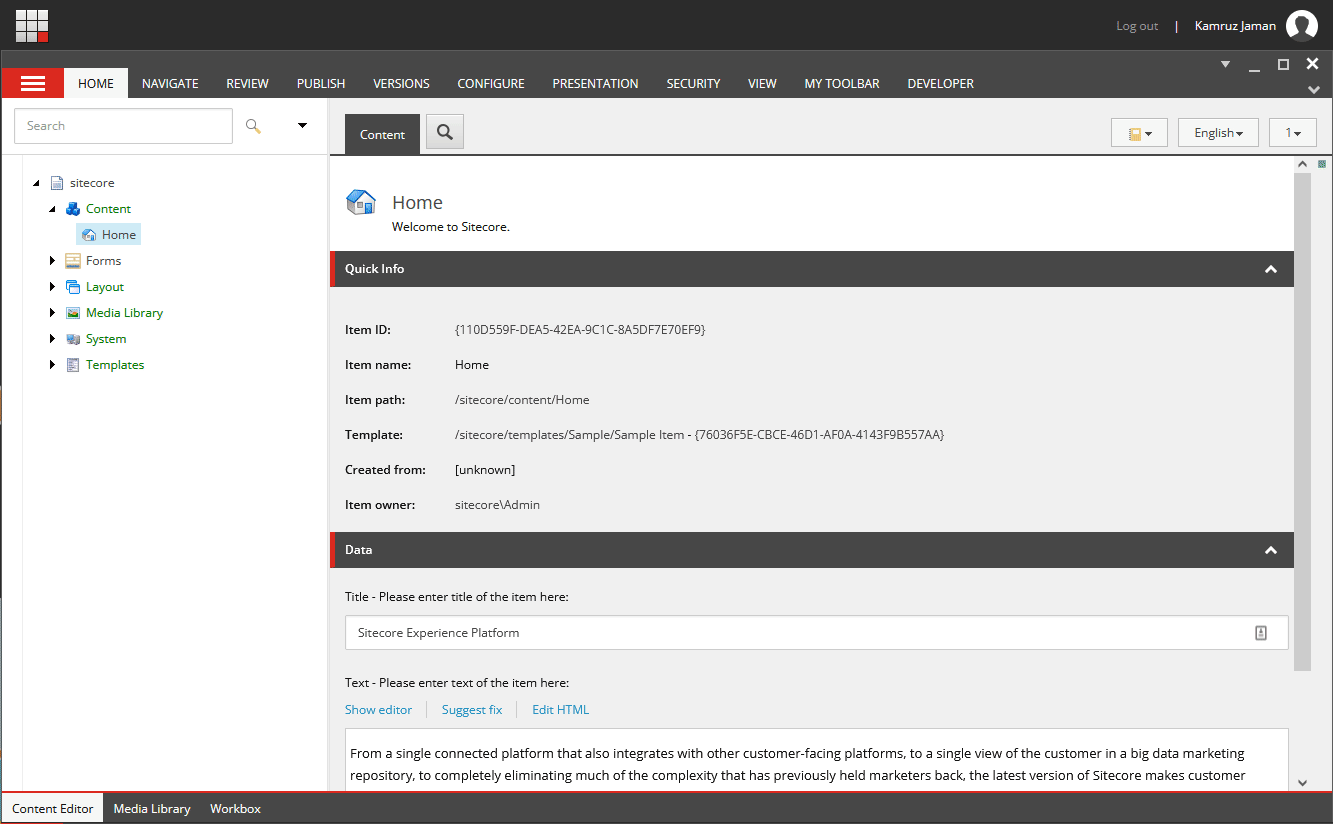 Add Publish And Experience Editor Options To Context Menu On Non Sxa Solutions Konabos