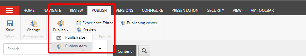 Add Publish And Experience Editor Options To Context Menu On Non Sxa Solutions Konabos 7100