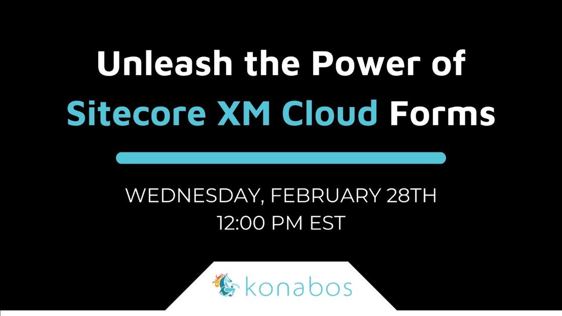 Sitecore XM Cloud Forms | Konabos