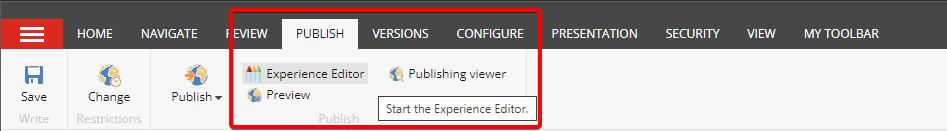 Add Publish and Experience Editor options to Context Menu on non-SXA solutions | Konabos