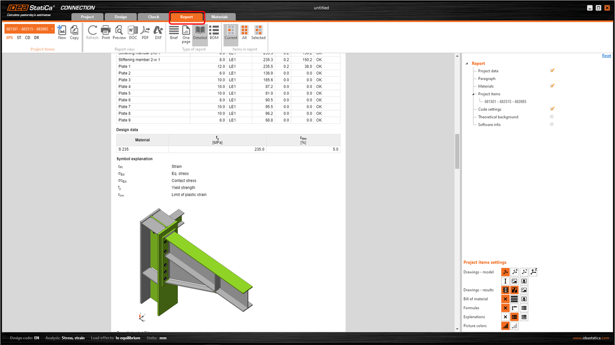 Tekla Structures BIM Link zur Verbindungsbemessung | IDEA StatiCa