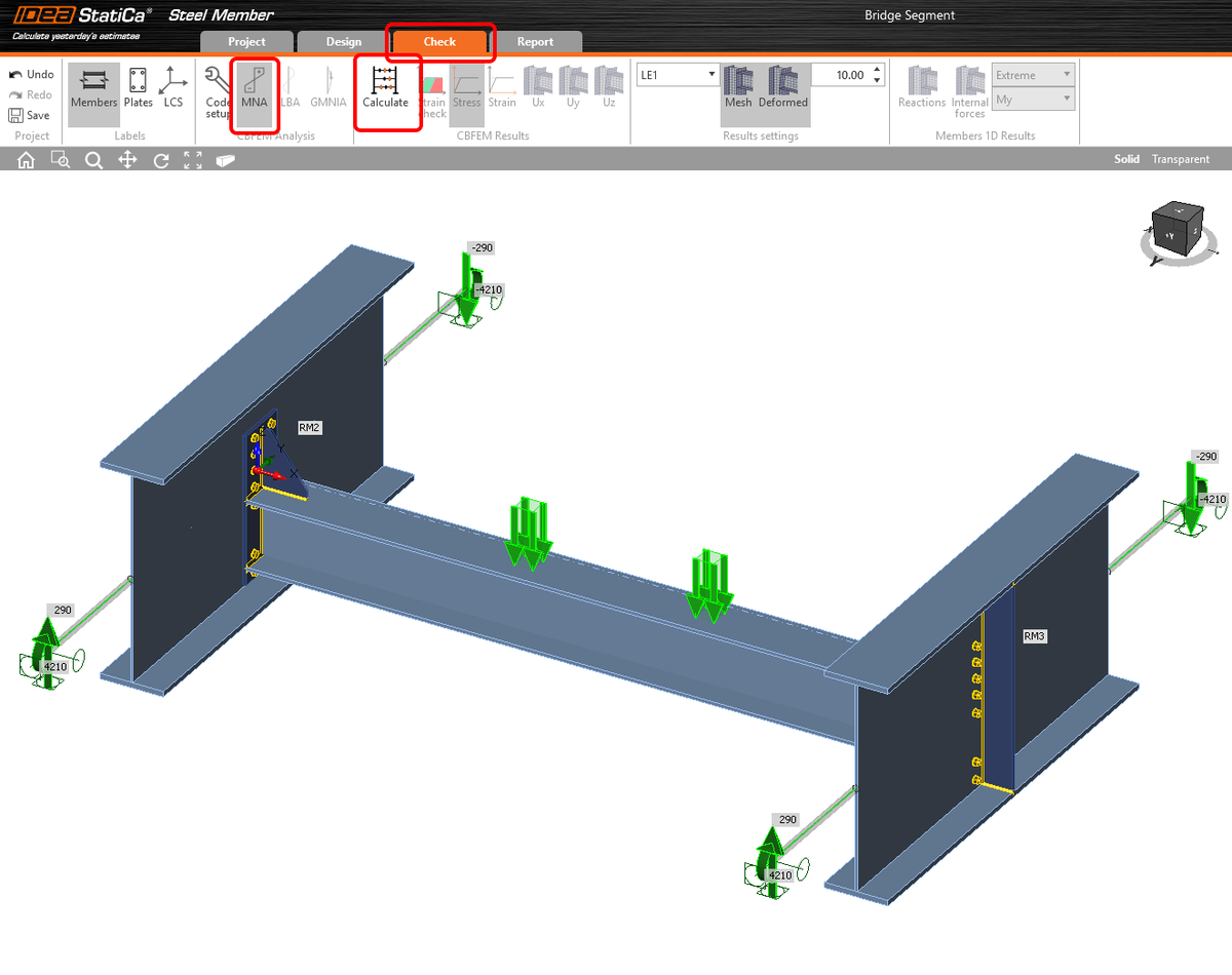Bridge segment modeling (EN) | IDEA StatiCa