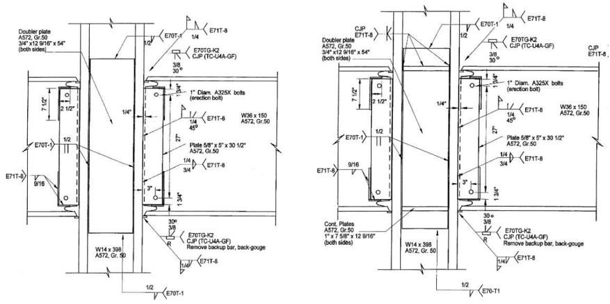 Welded Unreinforced Flange-Welded Web (WUF-W) Prequalified Connection ...