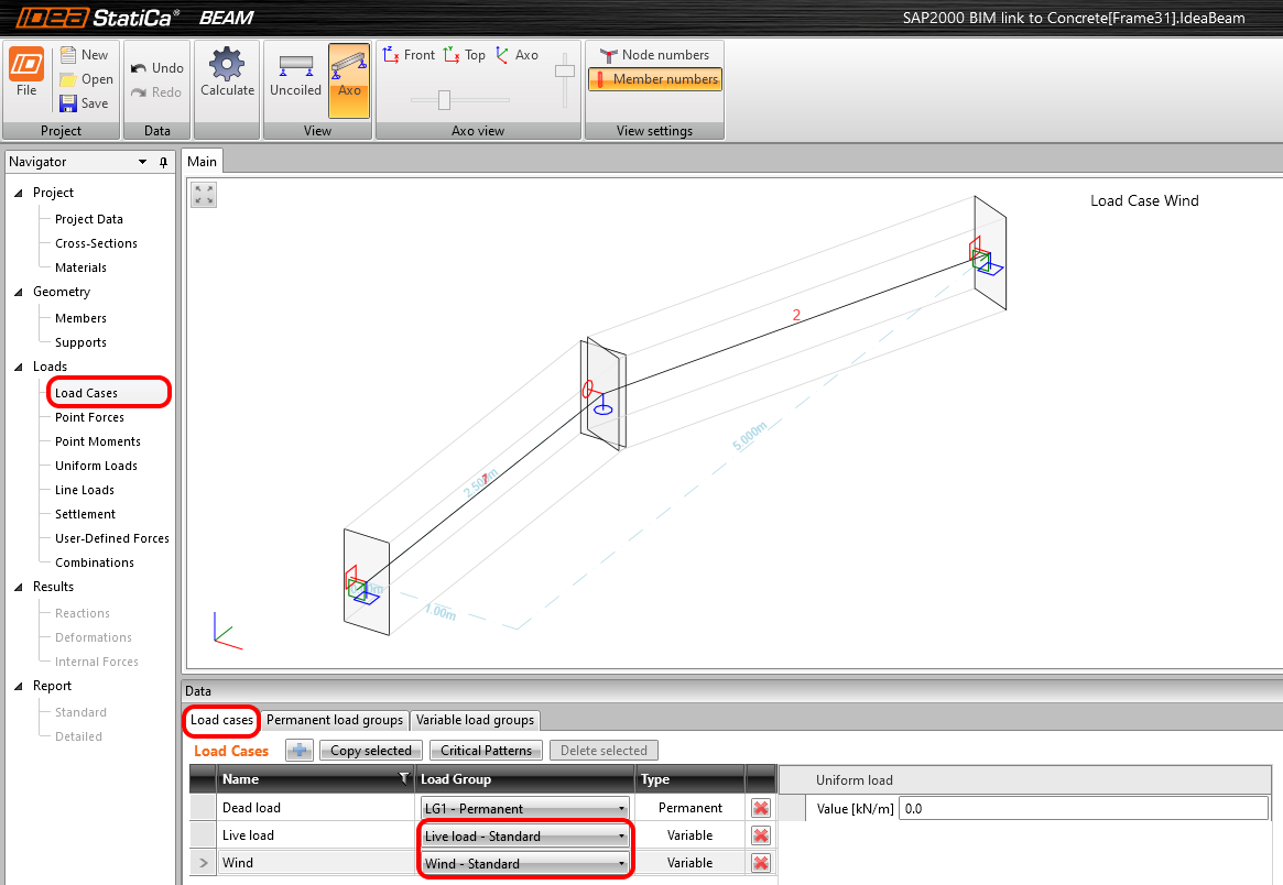 SAP2000 BIM link for the concrete structural design (EN) | IDEA StatiCa