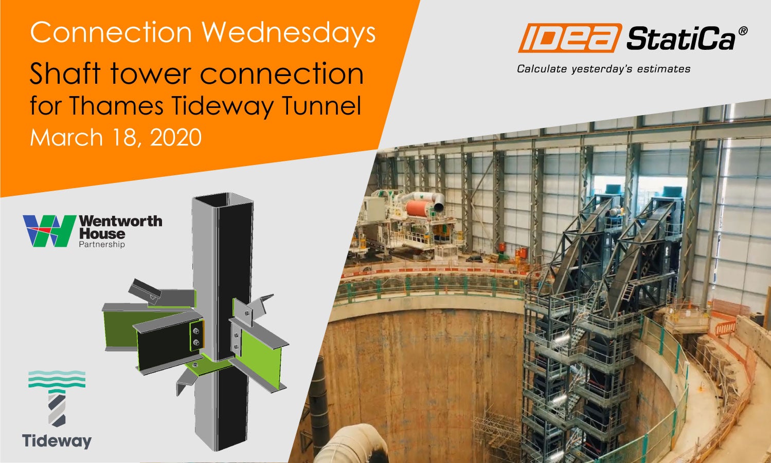 CW – Shaft tower connection for Thames Tideway Tunnel | IDEA StatiCa