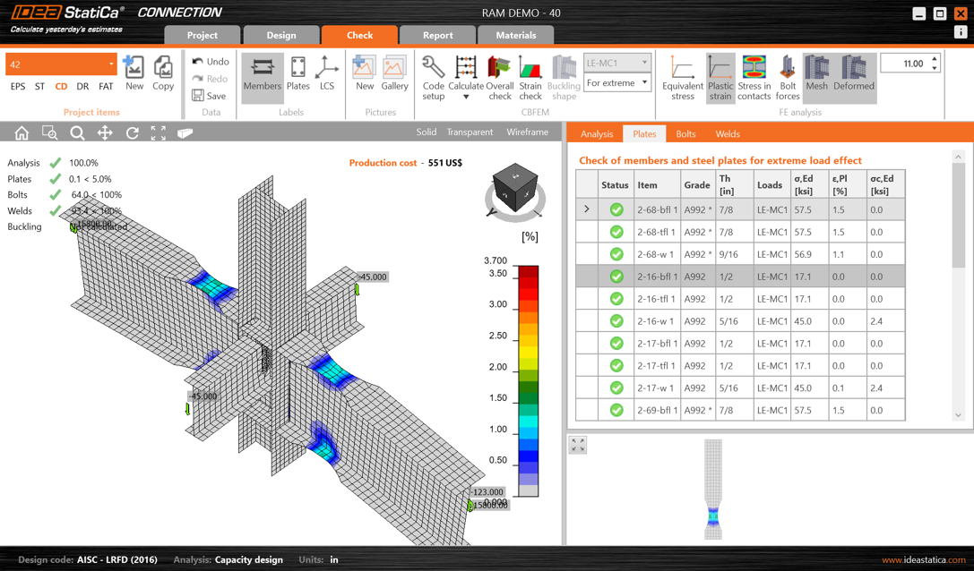 AISC 358 Prequalified Moment Connection Checks are here | IDEA StatiCa