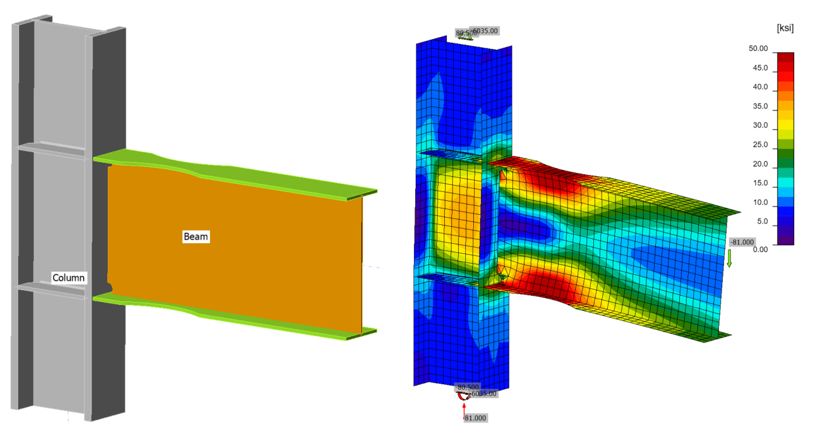 Reduced Beam Section (RBS) Prequalified Connection - AISC | IDEA StatiCa