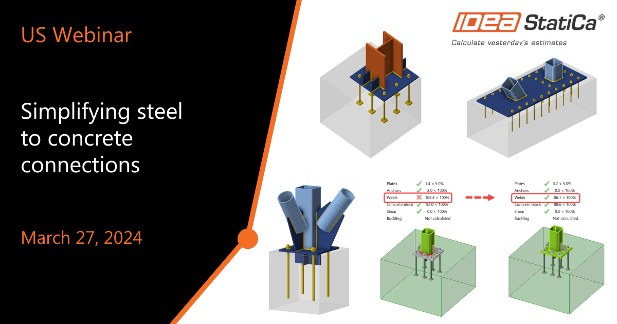 Simplifying steel to concrete connections | IDEA StatiCa