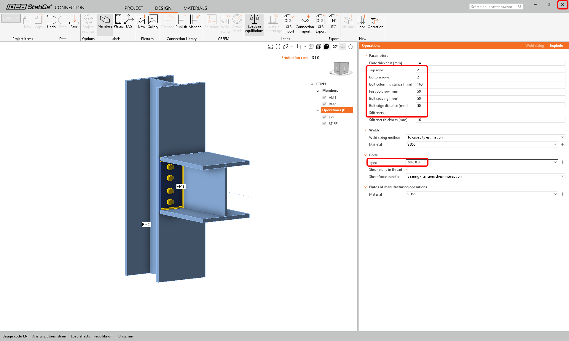 Structural design of steel beam (EN) | IDEA StatiCa