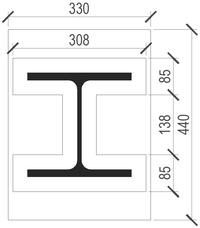 Open section column in compression | IDEA StatiCa