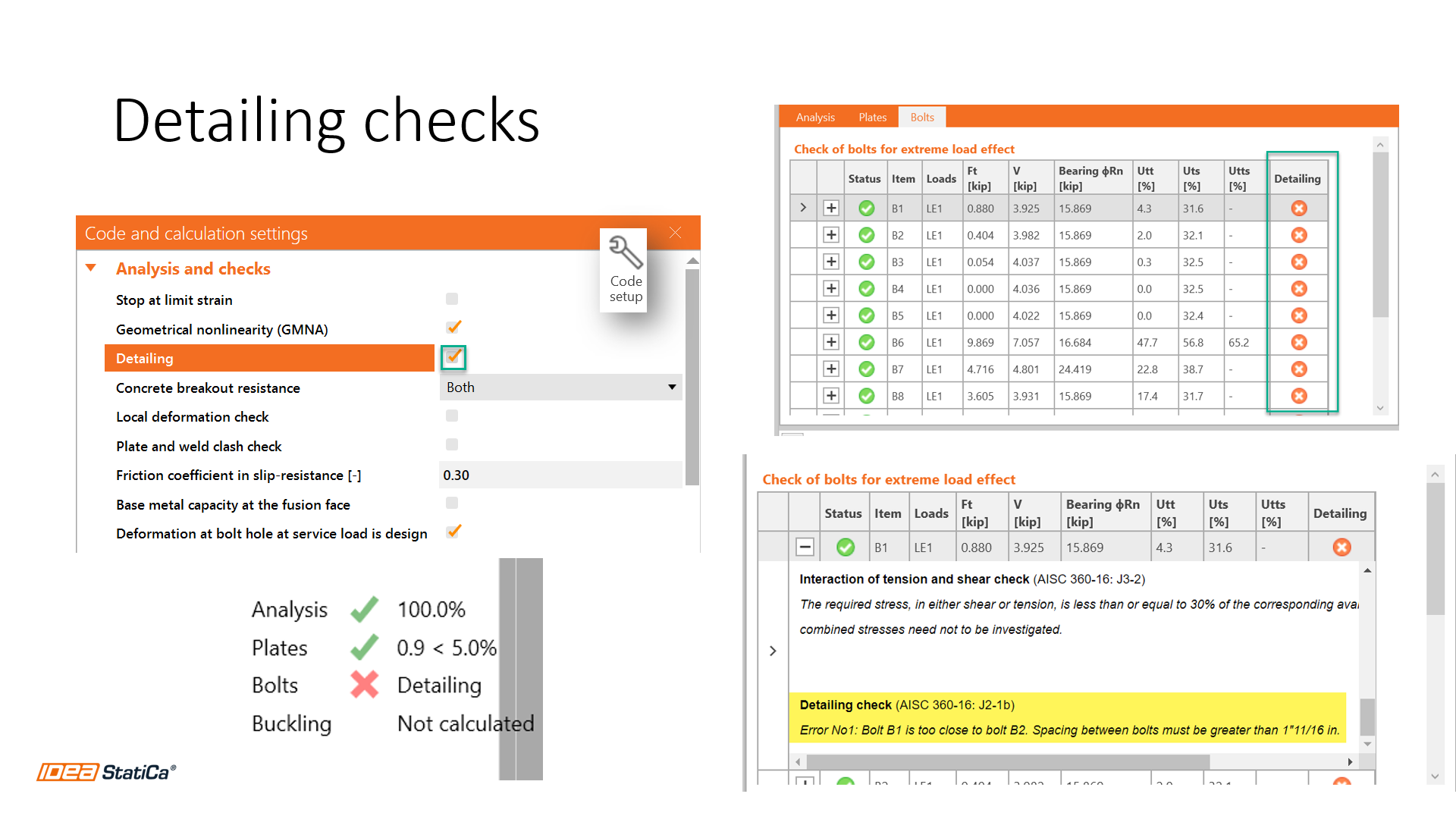 Troubleshooting IDEA StatiCa Connection models | IDEA StatiCa
