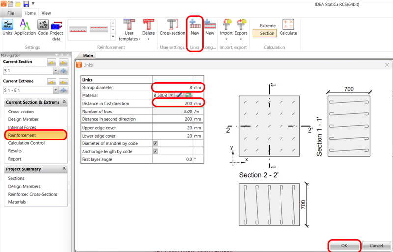 Structural design of a reinforced concrete slab (EN) | IDEA StatiCa