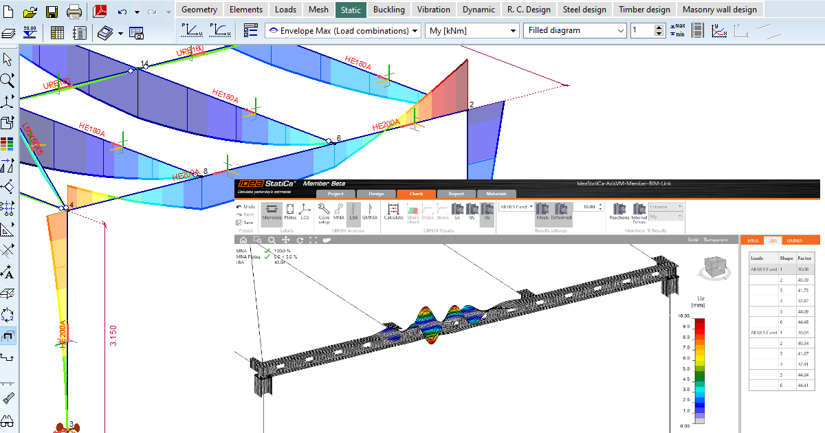 AxisVM BIM link for member design (EN) | IDEA StatiCa
