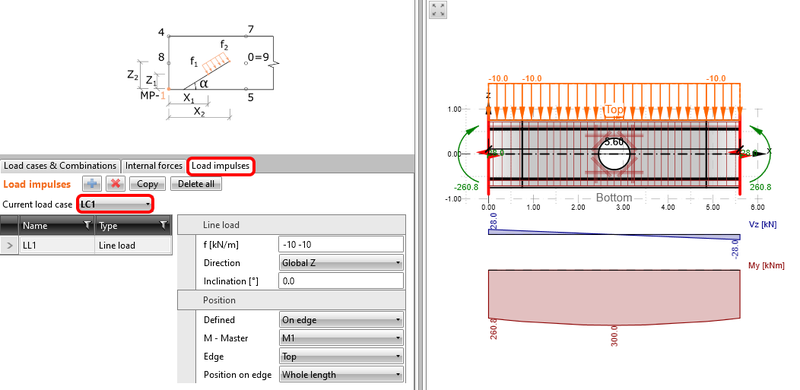 Structural design of a concrete beam with an opening (EN) | IDEA StatiCa