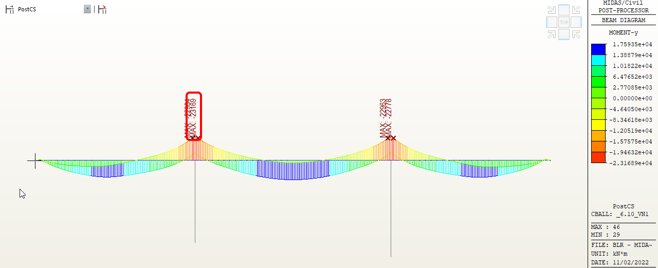 Návod k exportu dat z Midas Civil pro analýzu nosníku | IDEA StatiCa