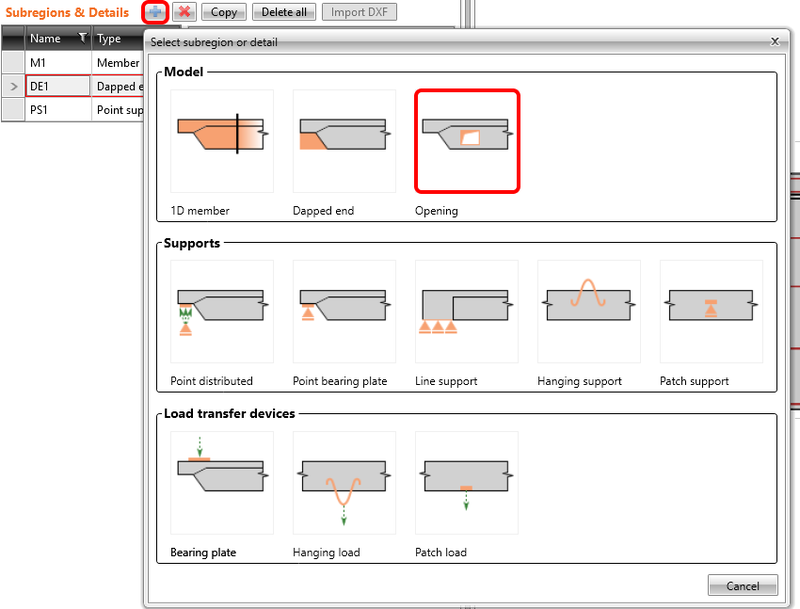 Structural design of a dapped end with an opening (EN) | IDEA StatiCa