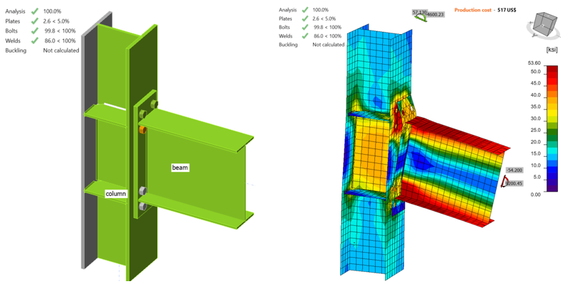 End Plate Moment (EPM) Prequalified Connection - AISC | IDEA StatiCa