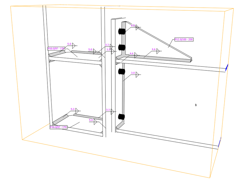 Section model view – drawings | IDEA StatiCa