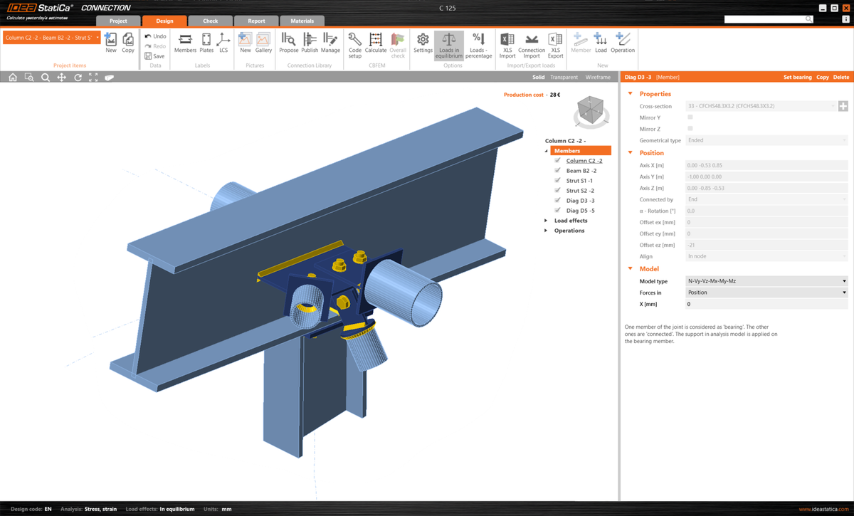 Tekla Structures BIM link for the structural design of a steel ...