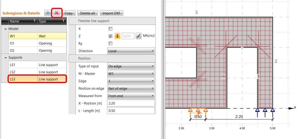 Structural design of a concrete wall (EN) | IDEA StatiCa