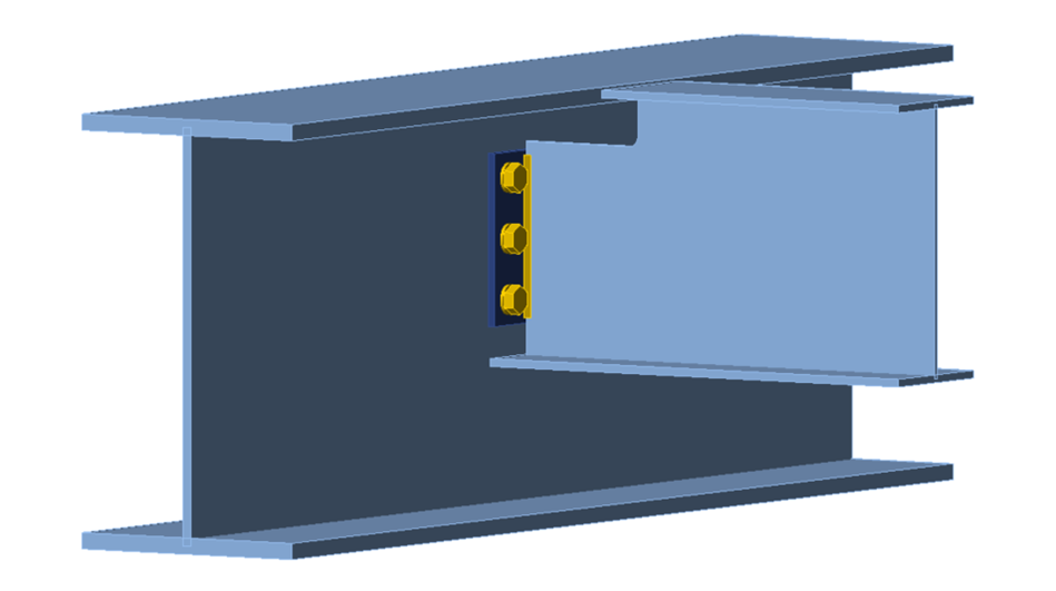 Shear connections with coped beams (AISC) | IDEA StatiCa