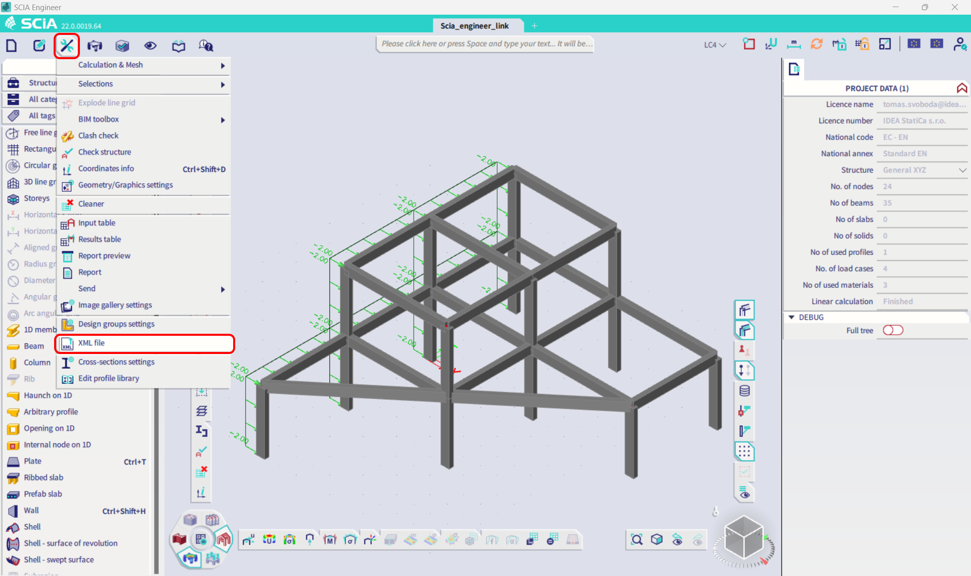 SCIA Engineer BIM link for structural concrete design (EN) | IDEA StatiCa