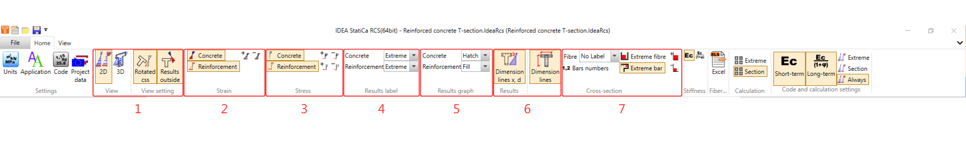 SLS results in RCS - Stress Limitation, Crack Width, Detailing | IDEA StatiCa