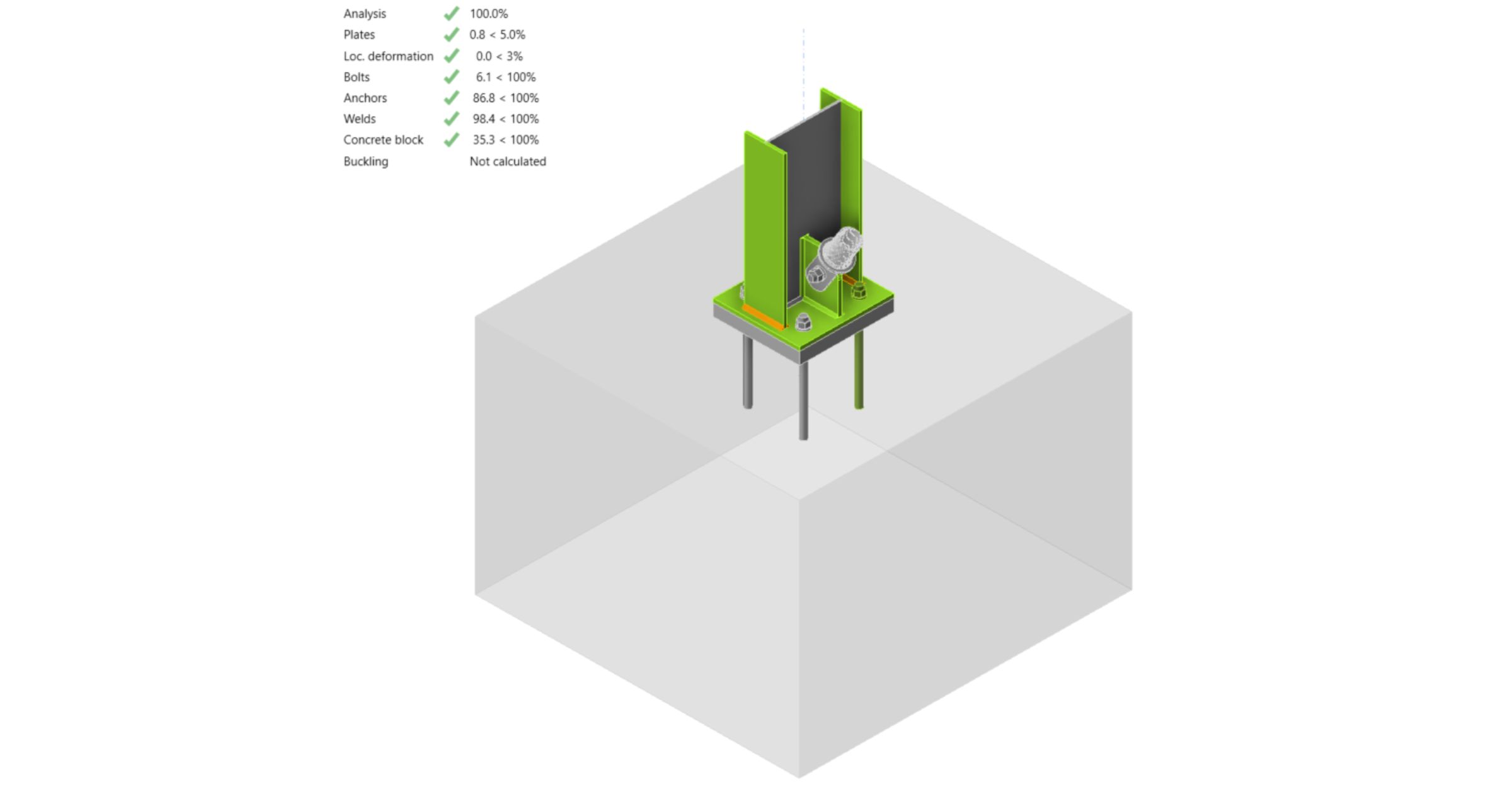 Space Gass BIM link for the structural design of a steel connection (EN ...