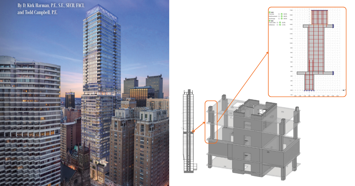 Walking Columns on the Laurel Rittenhouse Square Project | IDEA StatiCa