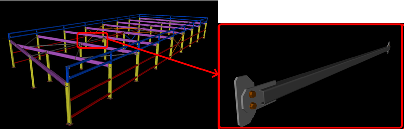 Strengthening of longitudinal bracing | IDEA StatiCa