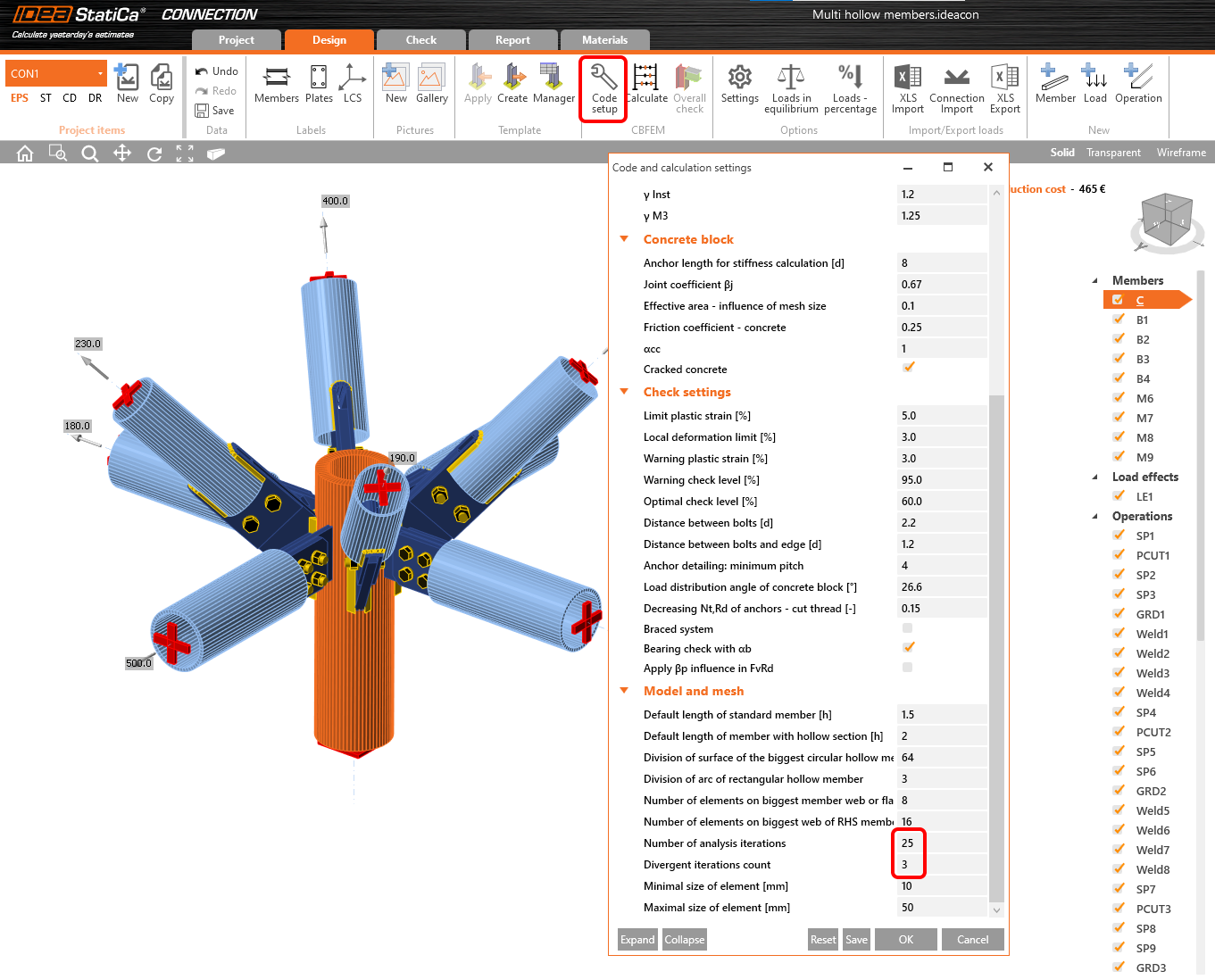 Connection analysis 0% or doesn't reach 100% | IDEA StatiCa