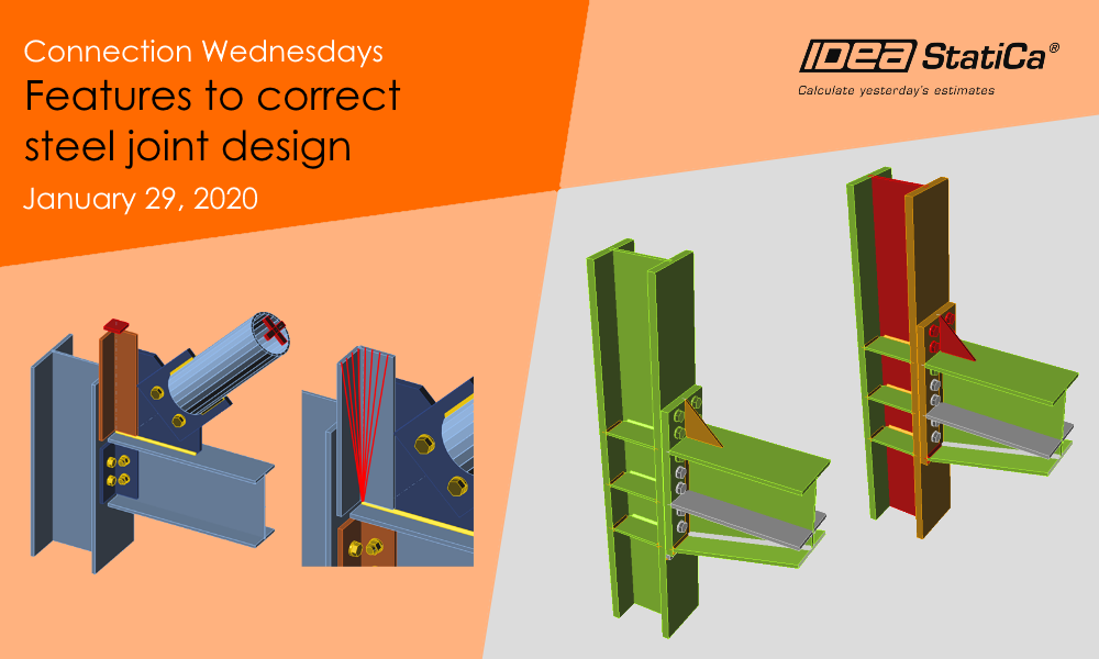 Features to correct steel joint design | IDEA StatiCa