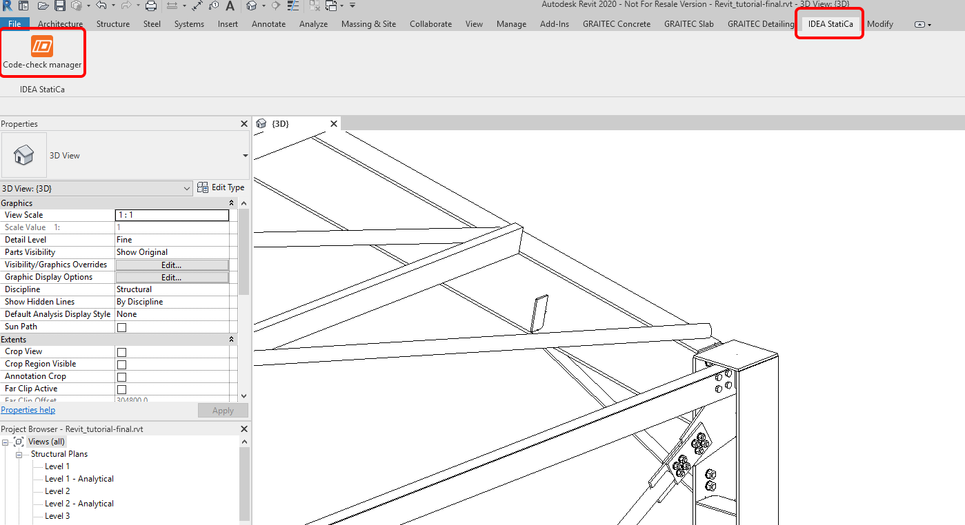 BIM Link mit Revit zur Verbindungsbemessung | IDEA StatiCa